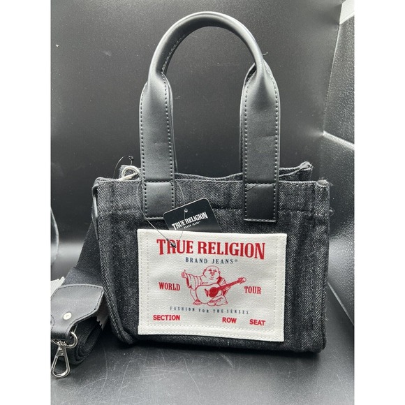 True Religion | Bags | True Religion Mini Denim Tote Bag Purse ...